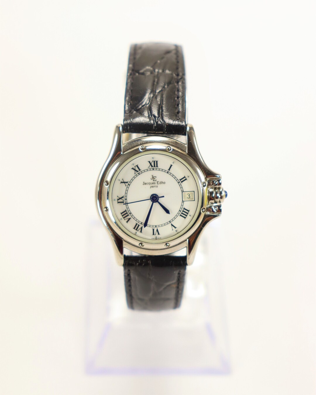 Jacques Edho Ladies Watch Swiss Made Stainless Steel Leather Band New ...