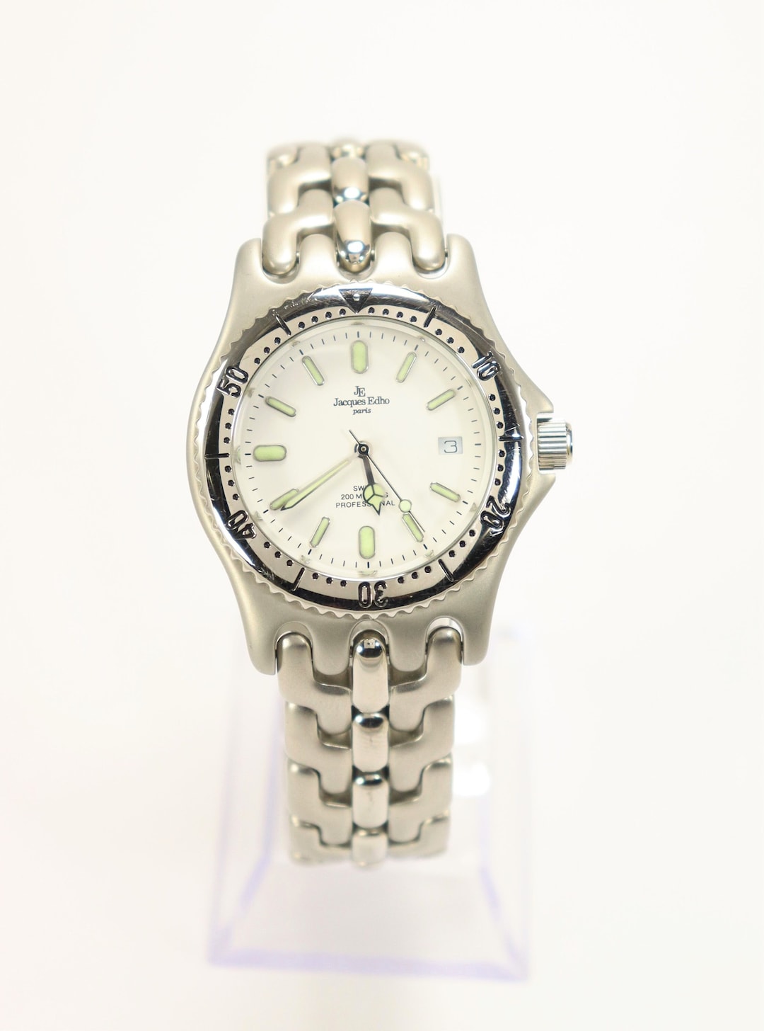 Jacques Edho Men's Watch Swiss Made Stainless Steel New Old Stock 1990 ...