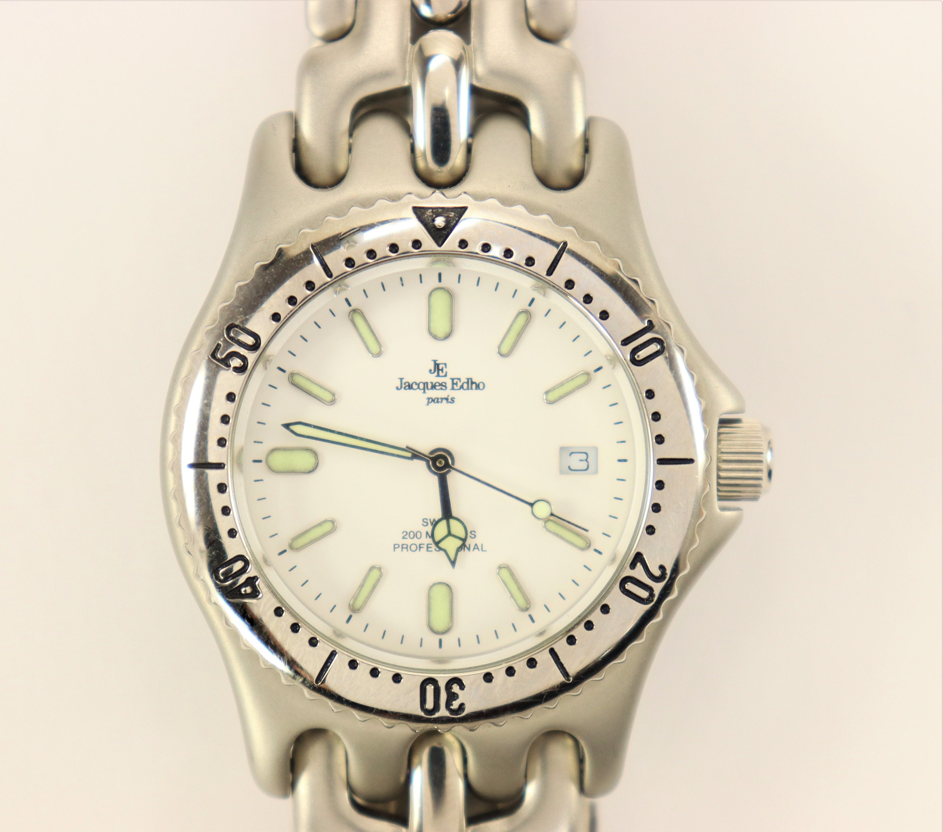 Jacques Edho Men's Watch Swiss Made Stainless Steel New - Etsy