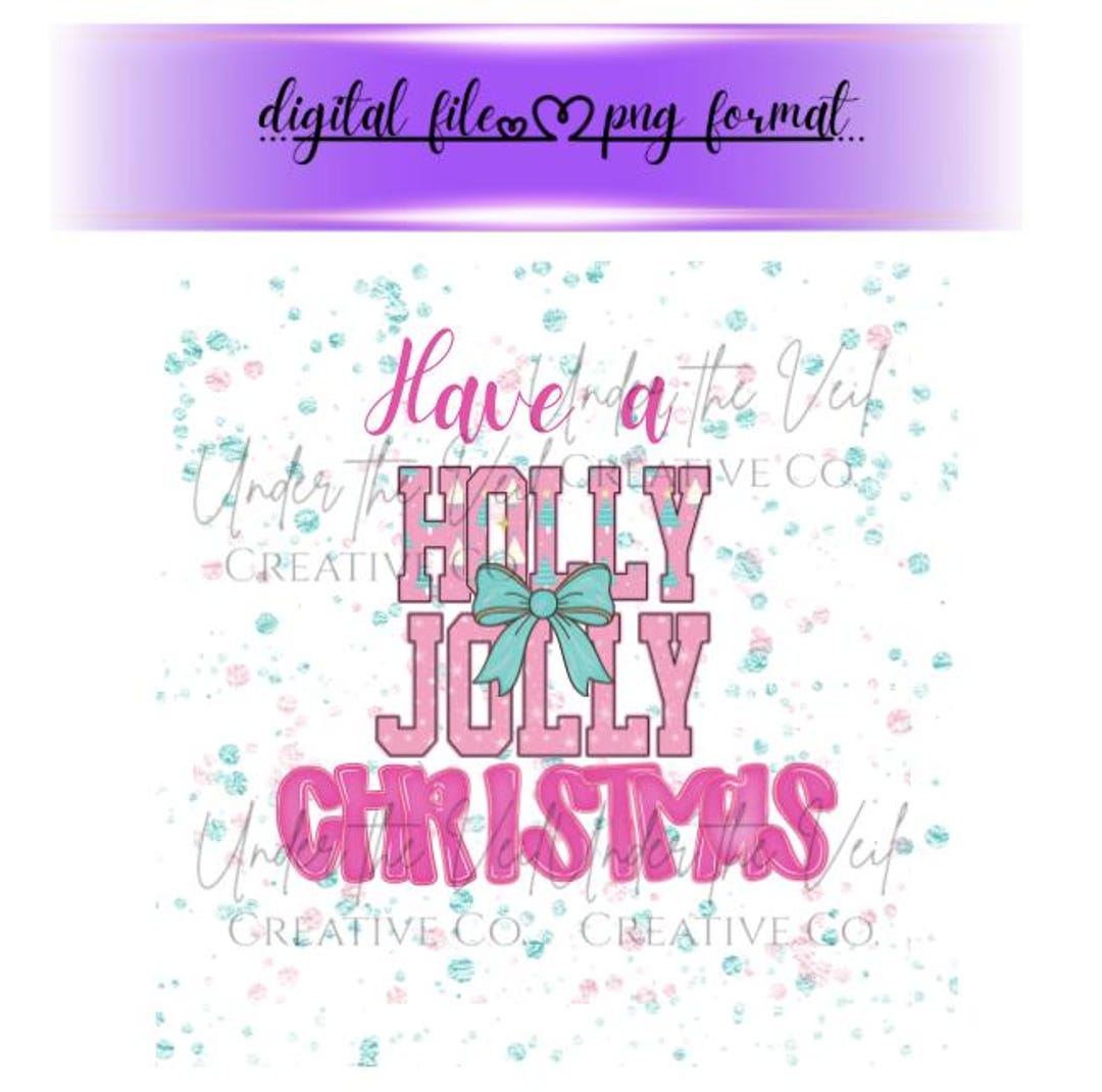 Holly Jolly Watercolor Christmas - Etsy