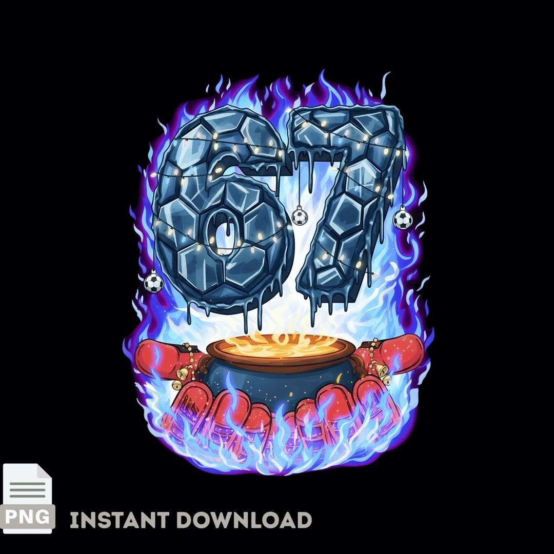 Soccer 67 Six Seven Funny Gen Alpha Drip PNG, Soccer 67 Meme PNG, Funny ...