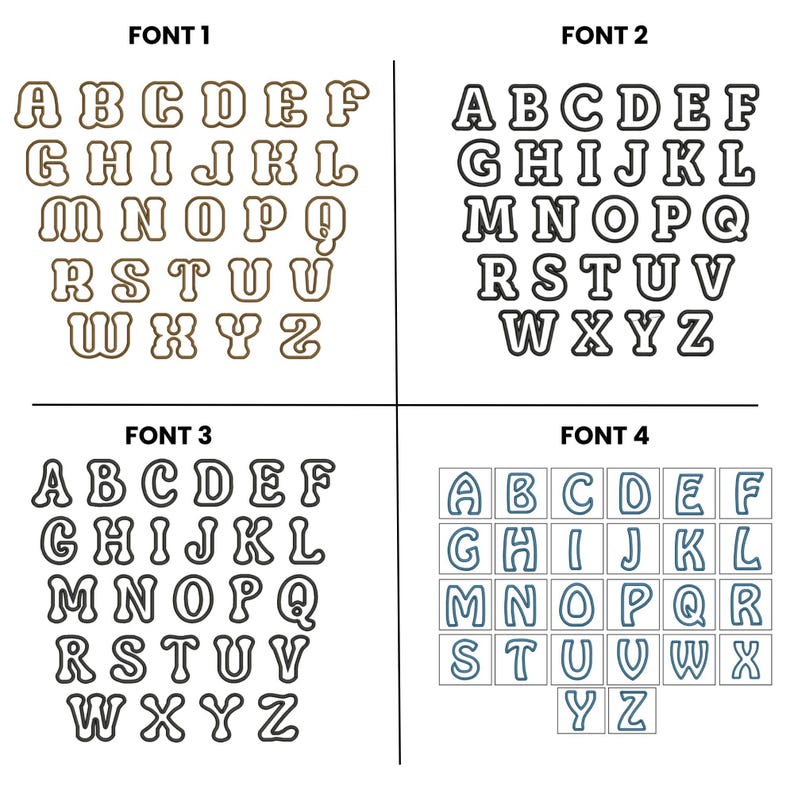 Applique Font Embroidery, Applique Alphabet Letters A-Z, Machine ...