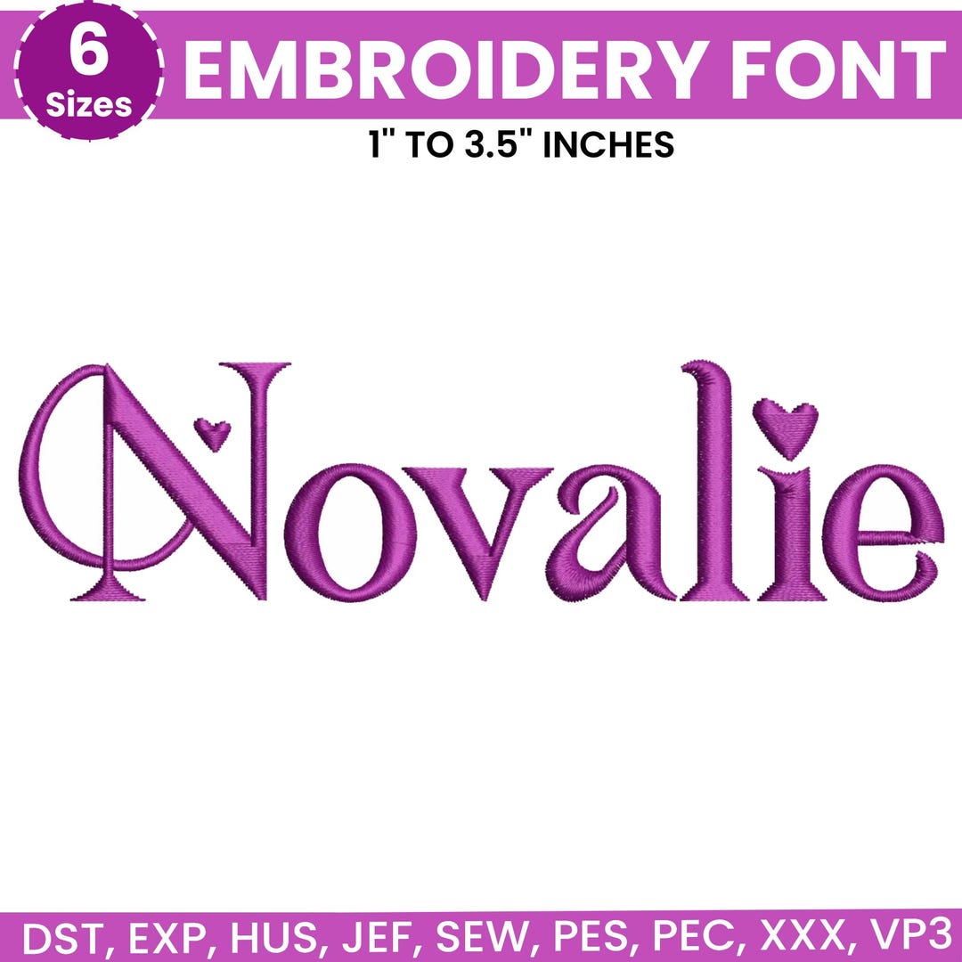 Modern Cursive Machine Embroidery Font, Monogram Script Alphabet, Satin ...