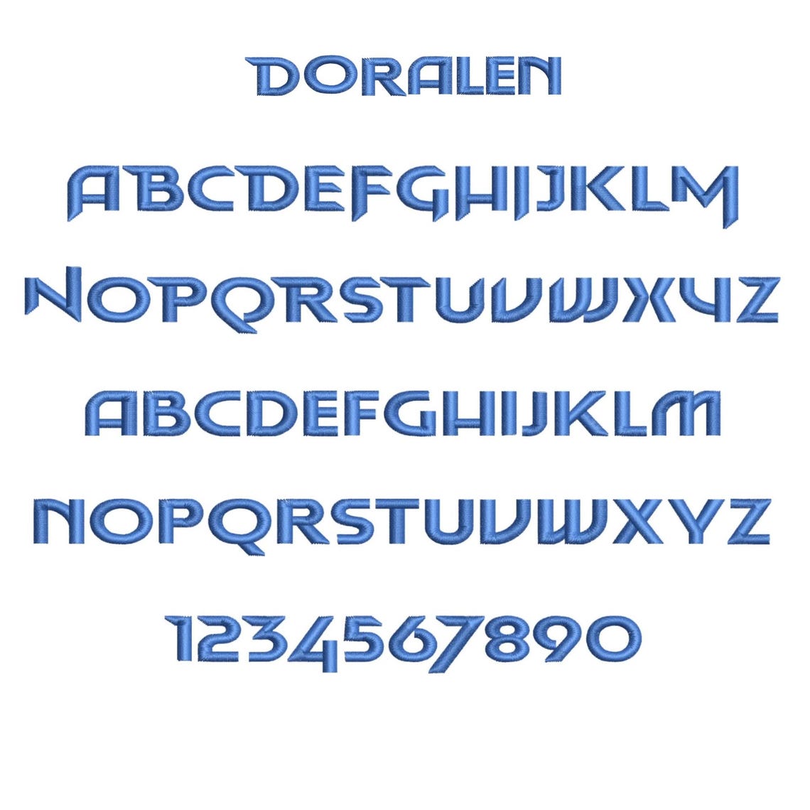 Modern Cursive Machine Embroidery Font, Monogram Script Alphabet, Satin ...