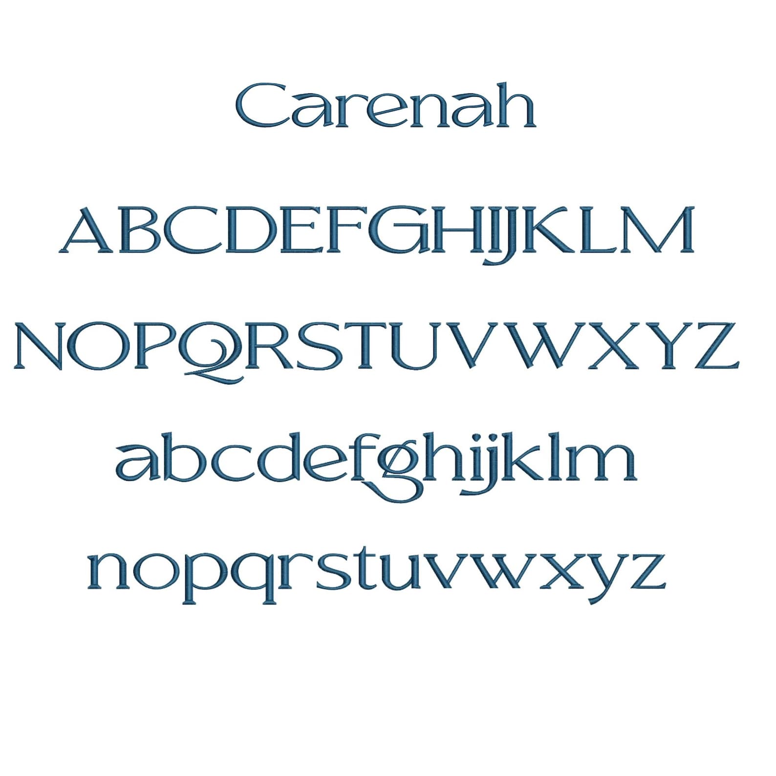 Modern Cursive Machine Embroidery Font, Monogram Script Alphabet, Satin ...
