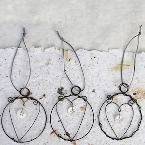Handmade Wire Heart Christmas Decoration/ Wall Hanging - Etsy UK