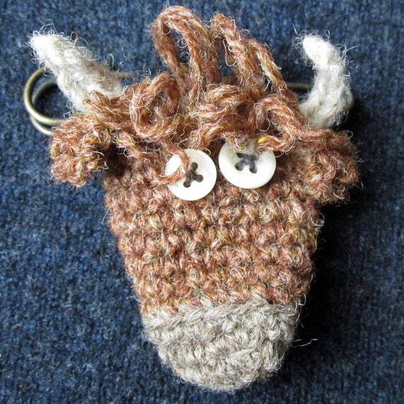 Crochet Pattern for a Heilan' Coo Kilt Pin | Etsy