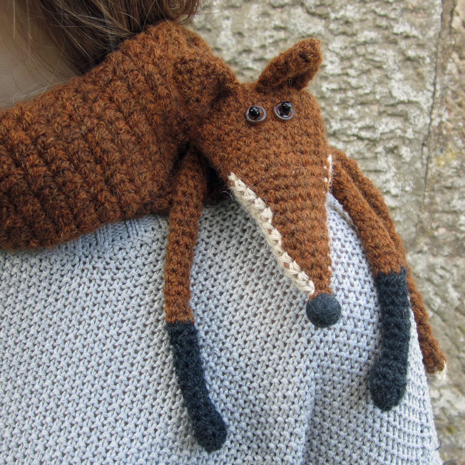 Crochet Pattern for My all New Foxy Fraise A Foxy Scarf to - Etsy UK