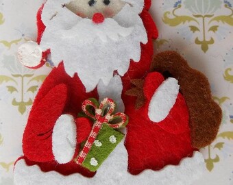 Felt santa | Etsy