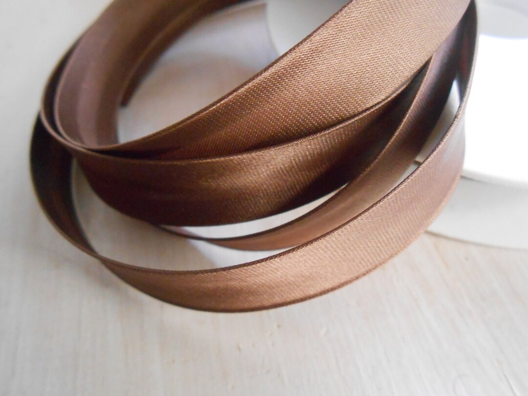 Satin Bias Tape Binding Beaver Brown Sewing Edge - Etsy
