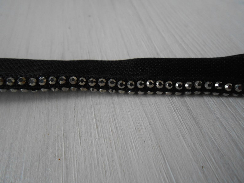 Piping Strass Black Satin Sewing Edge Embellishment 1 Yard - Etsy