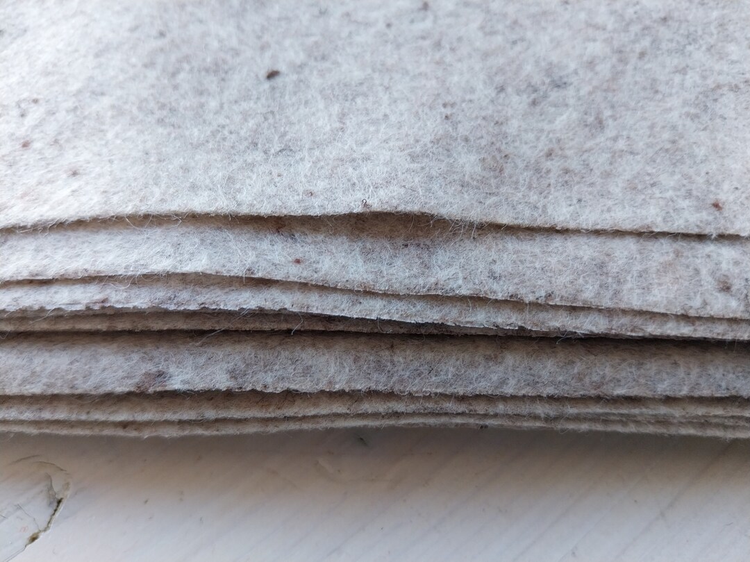 Felt 4 Sheets Beige Melange Craft Thin Felt Solid Color Patchwork Cm ...