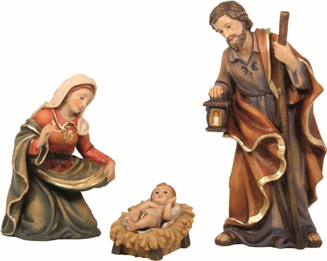 Nativity Set Holy Family 3 Pcs Religious Figures Christmas Decoration 8 ...