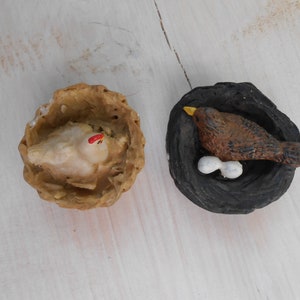 Miniature Nests Doll's House Fairy Garden Mini Animals Set of 2 - Etsy