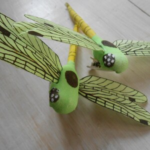 Artificial Dragonflies Set of 12 on Clip | Etsy