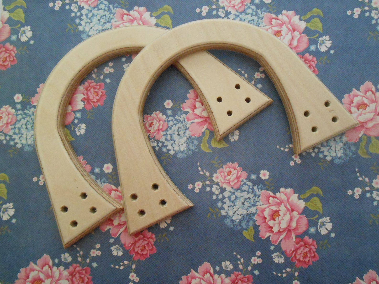 Bag Handles Natural Wood Set of 2 DIY Purses - Etsy