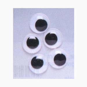Moving Eyes Round 100 Pcs Plastic Eyes DIY Dolls Toys Puppets Amigurumi ...