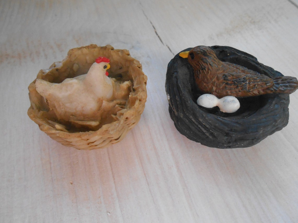 Miniature Nests Doll's House Fairy Garden Mini Animals Set - Etsy