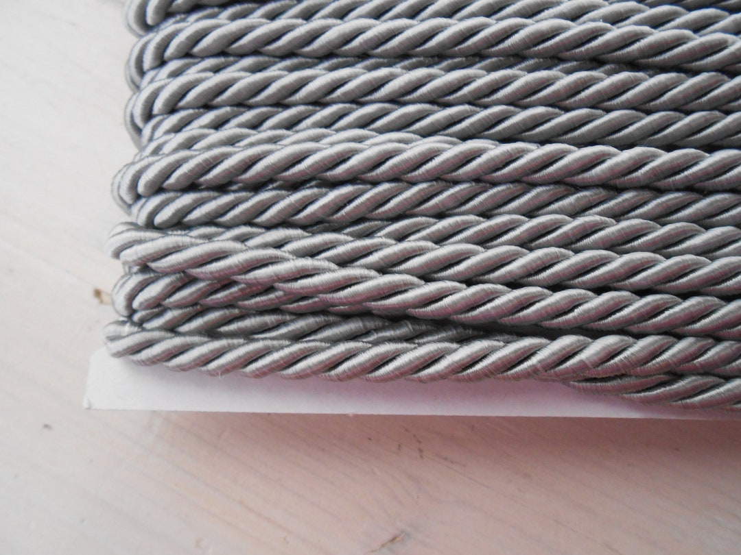 Cord Twisted Trim 5 Yards 1/4" Width Grey - Etsy