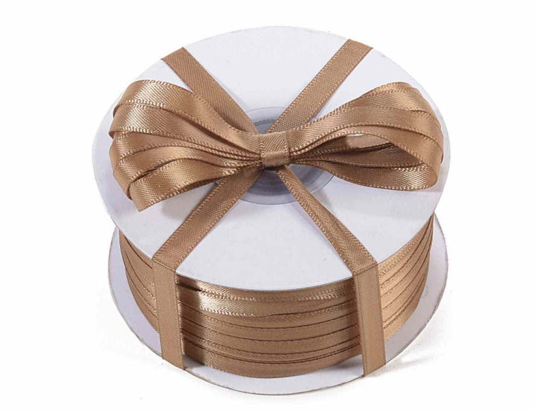 Satin Ribbon Cappuccino 1/4" Width 100 Meters - Etsy