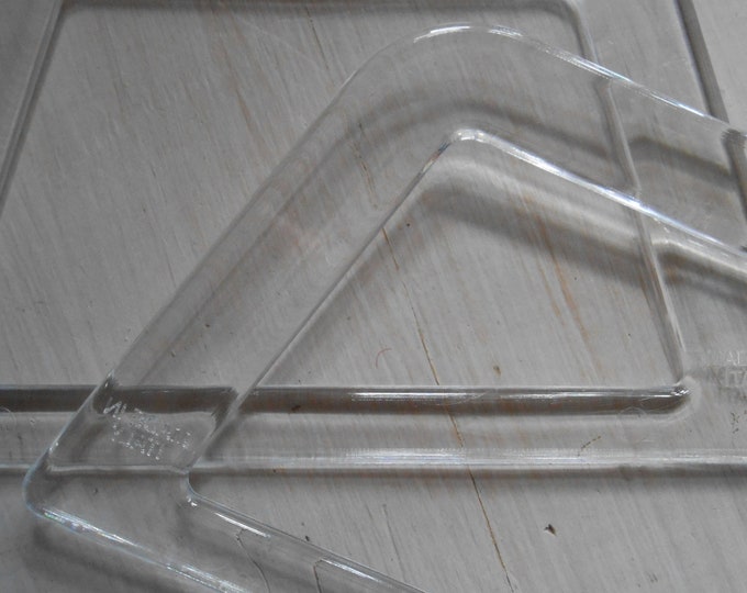 Bag Handles Transparent Trapeze Set of 2 Acrylic - Etsy