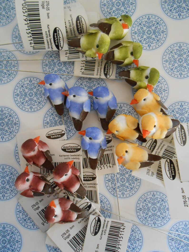 Birds Picks 4 Pcs Decorative Picks Embellishment - Etsy India