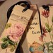 Stationery Bookmarks Vintage Style Satin Ribbon Set of 8 - Etsy