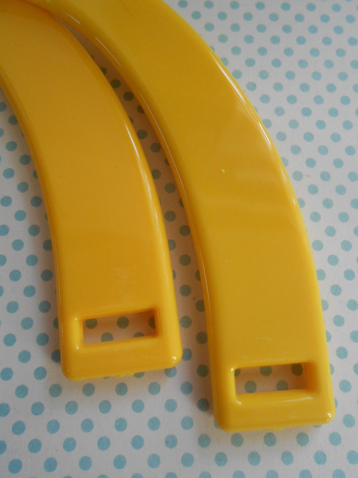 Bag Handles Yellow Set of 2 Acrylic DIY Bags Purse Notions - Etsy