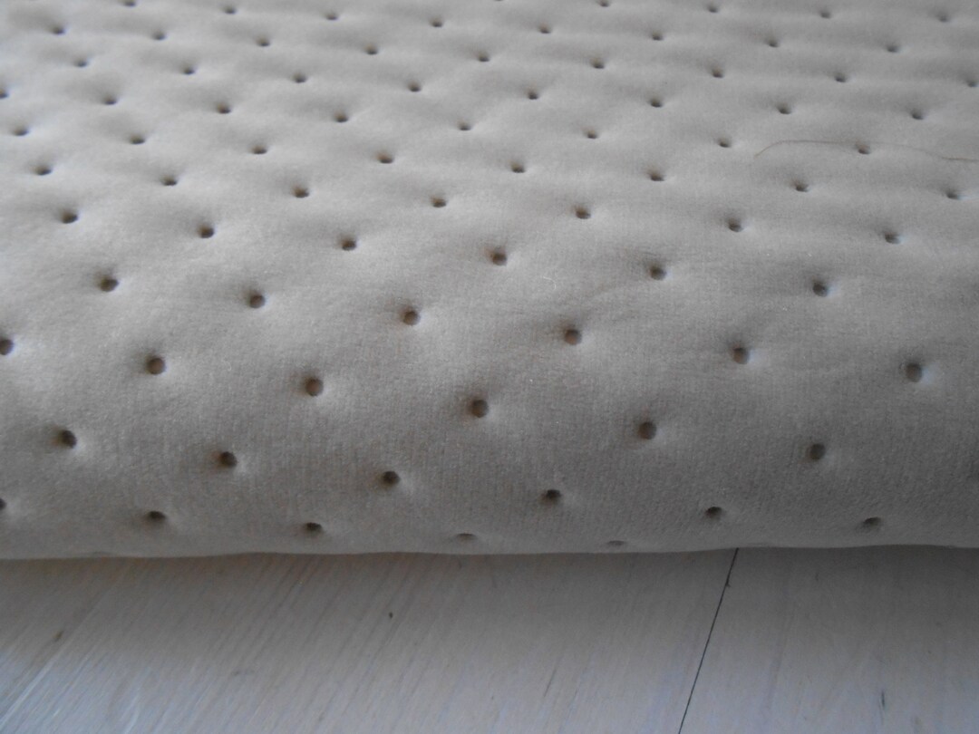 Quilted Velour Fabric Dot Sheet 50x70 Cm Beige - Etsy