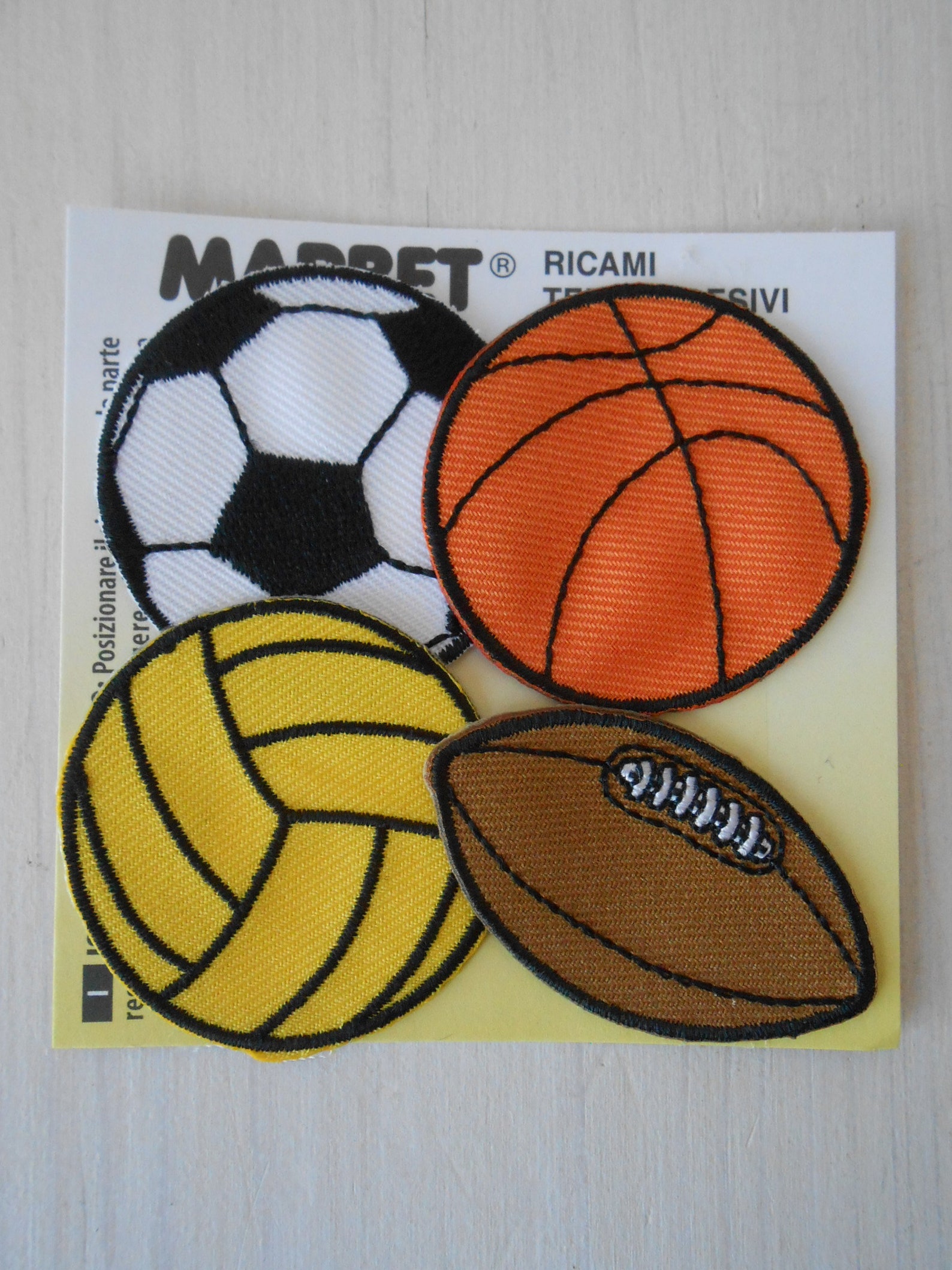 Patches Balls Set of 4 Iron-on Embroidered Appliques - Etsy