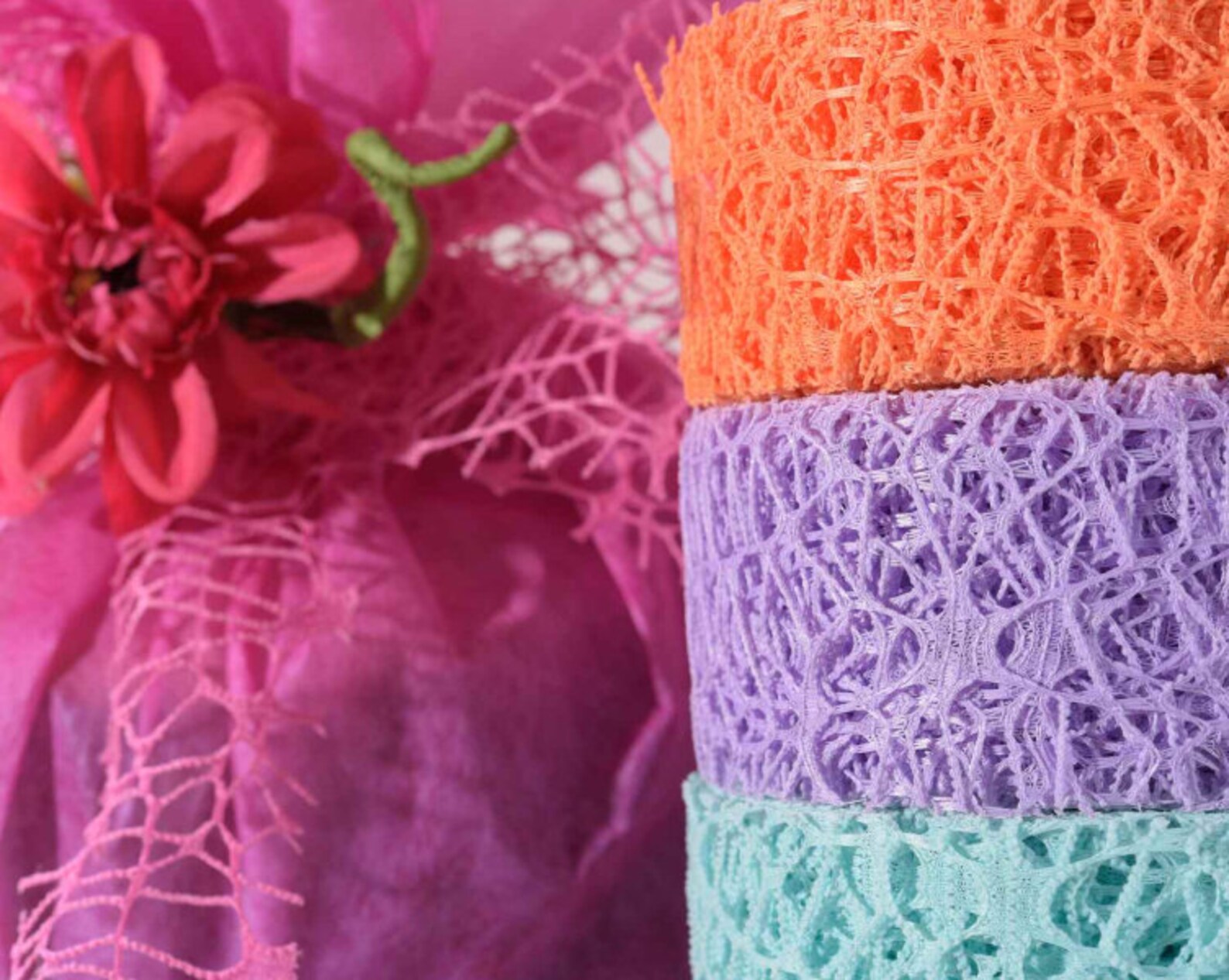 Mesh Ribbon Solid 2 Width 20 Metres Roll - Etsy