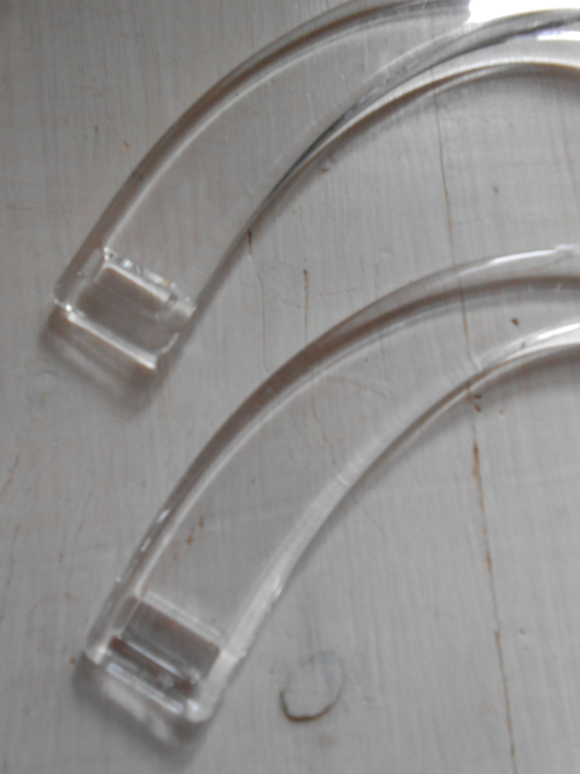 Bag Handles Set of 2 Acrylic Rounded Transparent Handles DIY Bags ...