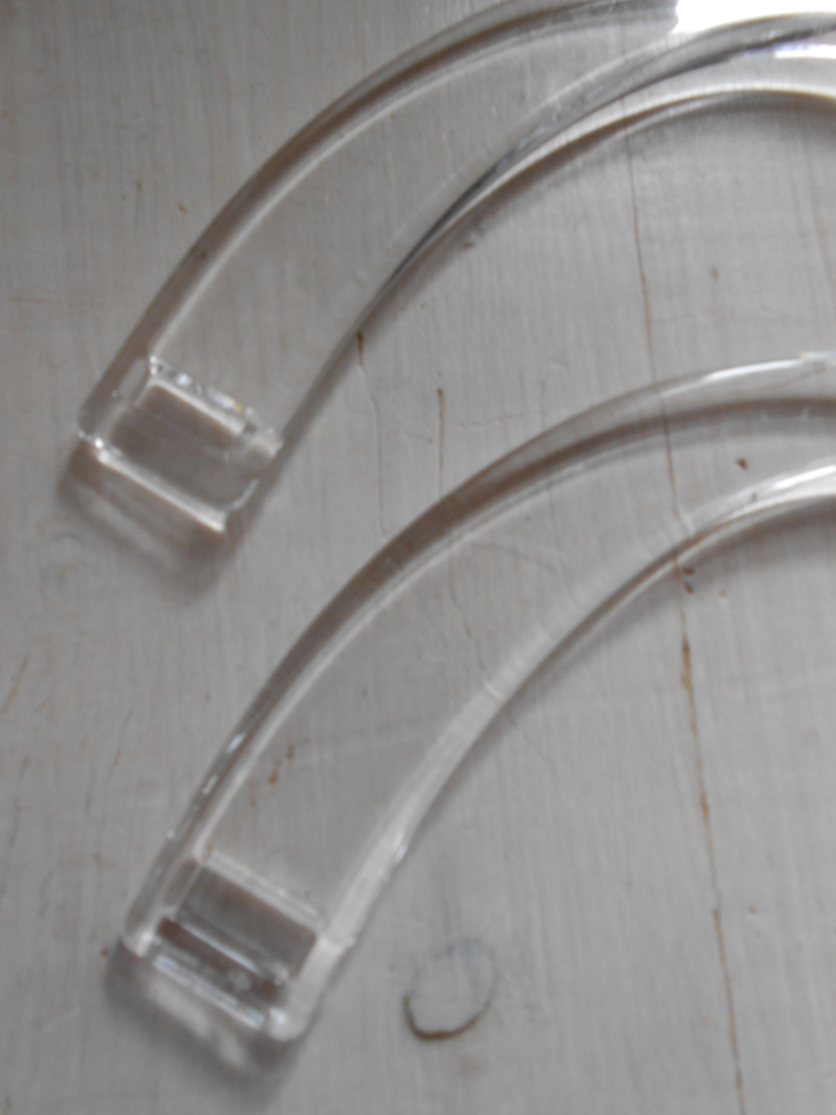 Bag Handles Set of 2 Acrylic Rounded Transparent Handles DIY Bags ...