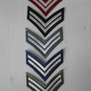 Military Iron on Set of 5 Embroidered Arm Patches Epaulette Assorted ...