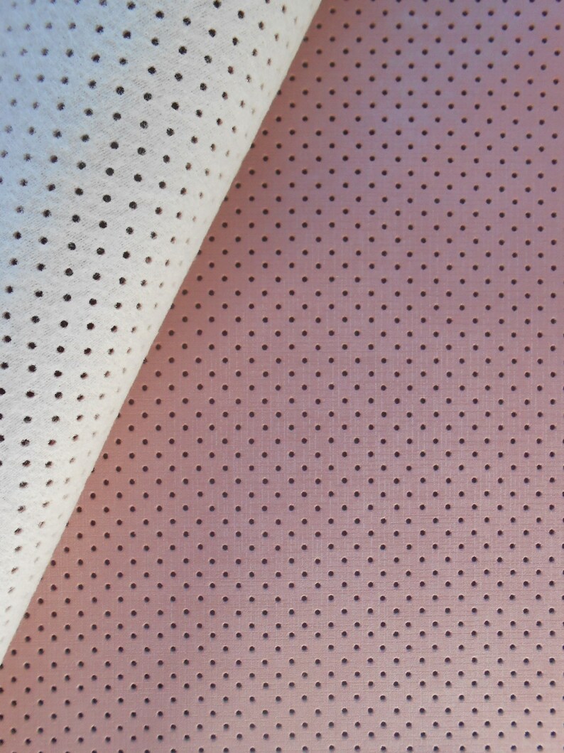 Vegan Leather Pink Craft Leatherette Perforated Satin Sheet 70x50 Cm ...