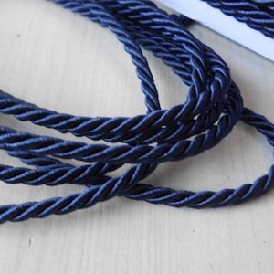Cord Twisted Trim 5 Yards 1/8" Width Blue Upholstery Passementerie - Etsy