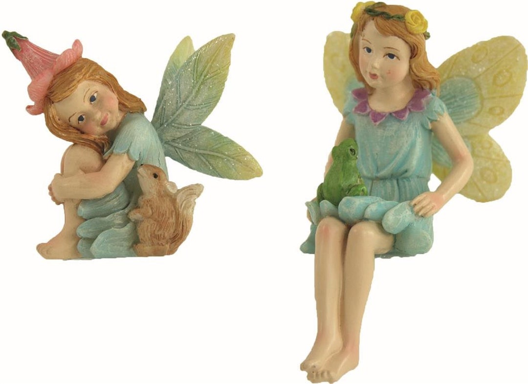 Fairies Miniature Supplies Fairy Garden Figure Resin Set of 2 Fairies ...