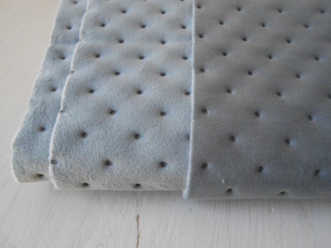 Quilted Velour Fabric Dot Sheet 50x70 Cm Grey - Etsy