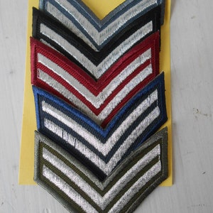 Military Iron on Set of 5 Embroidered Arm Patches Epaulette Assorted ...