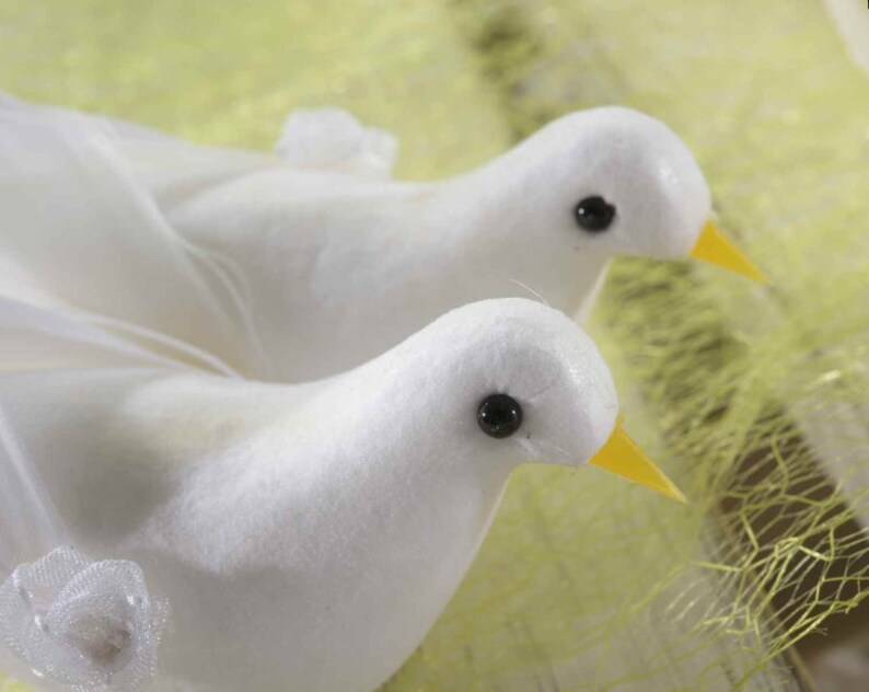 Artificial Doves Set of 6 White Birds Ceremony Supplies - Etsy