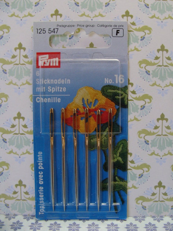 Wool Needles With Tip Set of 6 Embroidery - Etsy