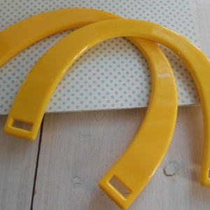 Bag Handles Yellow Set of 2 Acrylic DIY Bags Purse Notions - Etsy