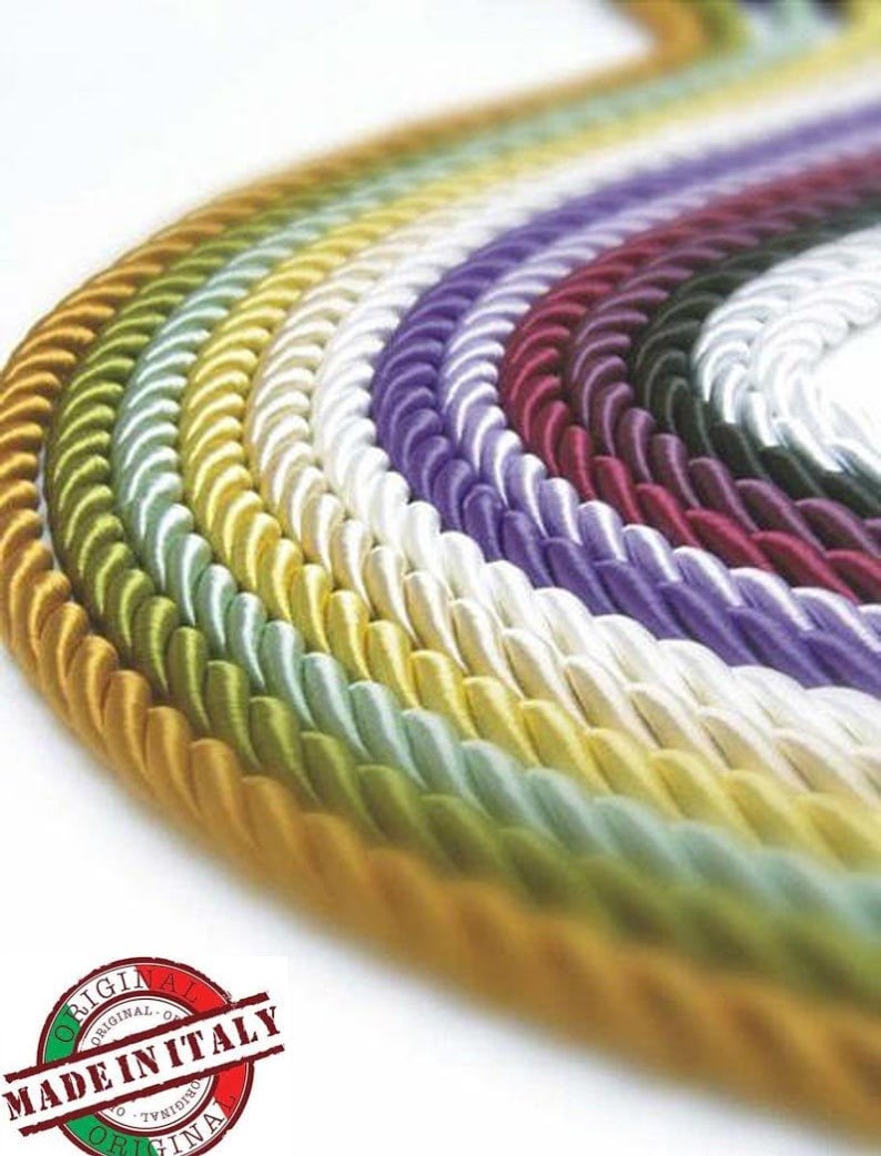 Cord Twisted Trim 5 Yards 7.5 Mm Width All Colours Upholstery - Etsy