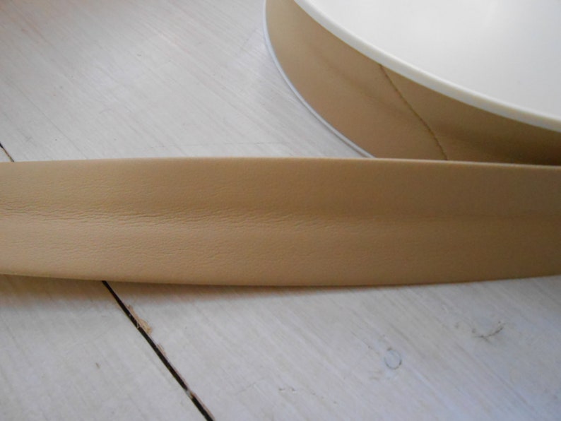 Vegan Leather Bias Tape Beige Double Folded 1 Width 2 - Etsy