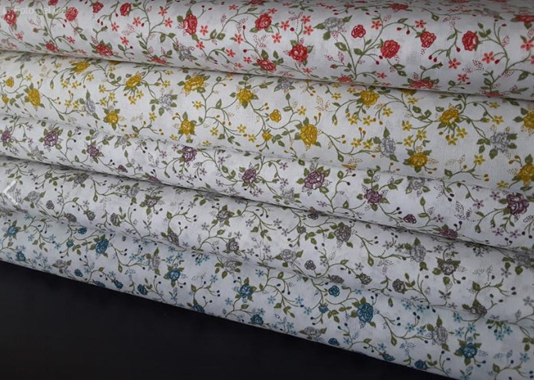 Fabric Floral Cotton Provencal Pattern 145 Cm Width 1 Metre - Etsy