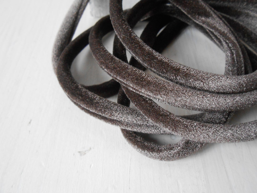 Velvet Trim Brown Tubing Super Stretch Soft Cord 5 Mm 2 Yds - Etsy