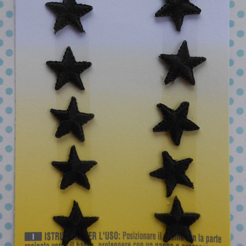 Sew on Black Stars - Etsy UK