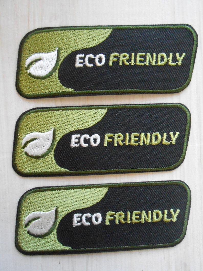 Eco Friendly Patch Iron on Embroidered Applique - Etsy