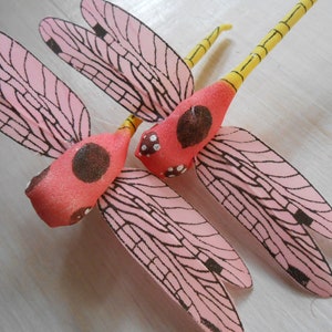 Artificial Dragonflies Set of 12 on Clip | Etsy