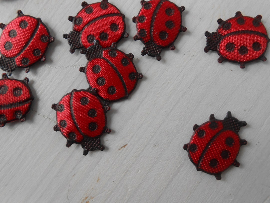 Ladybugs Patch Appliques Embroidered Iron on 8 Pcs Embellishment - Etsy